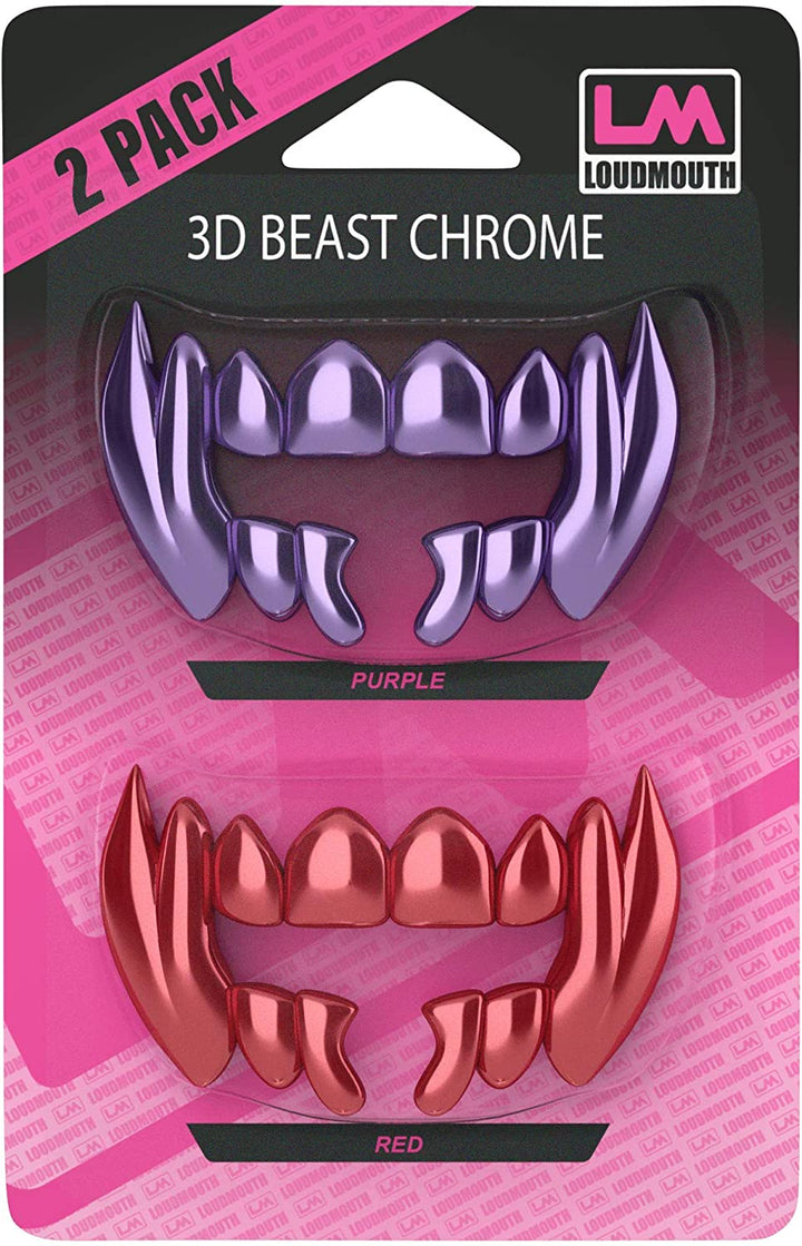3D Chrome Beast Guard | Blue/Green + Swap Teeth | LOUDMOUTHGUARDS